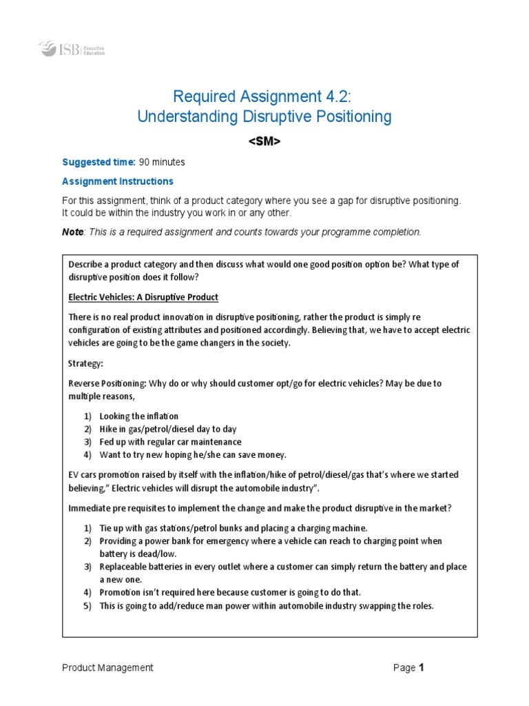 ISB - PM - Week 4 - Required Assignment 4.2 - Template | PDF | Electric Vehicle | Economies