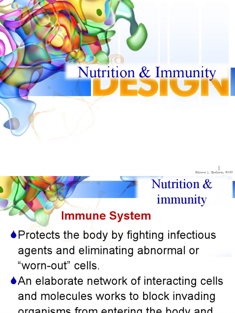 Nutrition and Immunity | PDF | Immune System | Lymphatic System