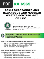 RA 6969 Chemical Regulations Update | PDF | Chemical Substances | Mixture