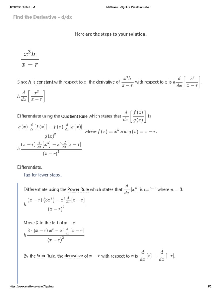 Mathway - Algebra Problem Solver | PDF | Rates | Theoretical Physics