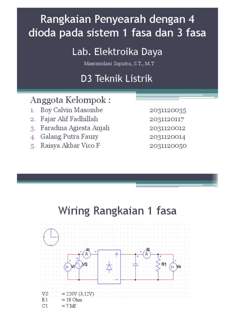 Tugas 1 Rangkaian Dioda | PDF