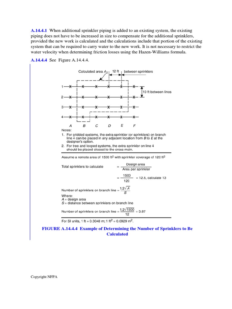 Grid Sprinklers System | PDF