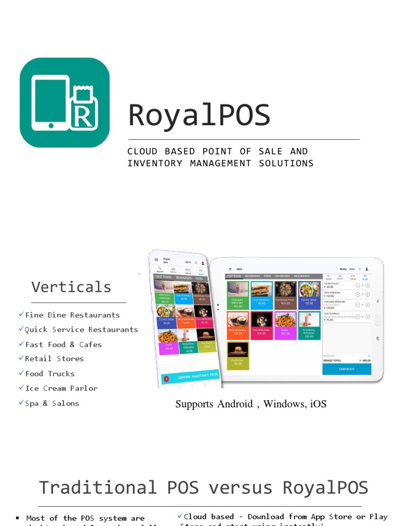 TVSE RoyalPOS | PDF | Point Of Sale | Computing