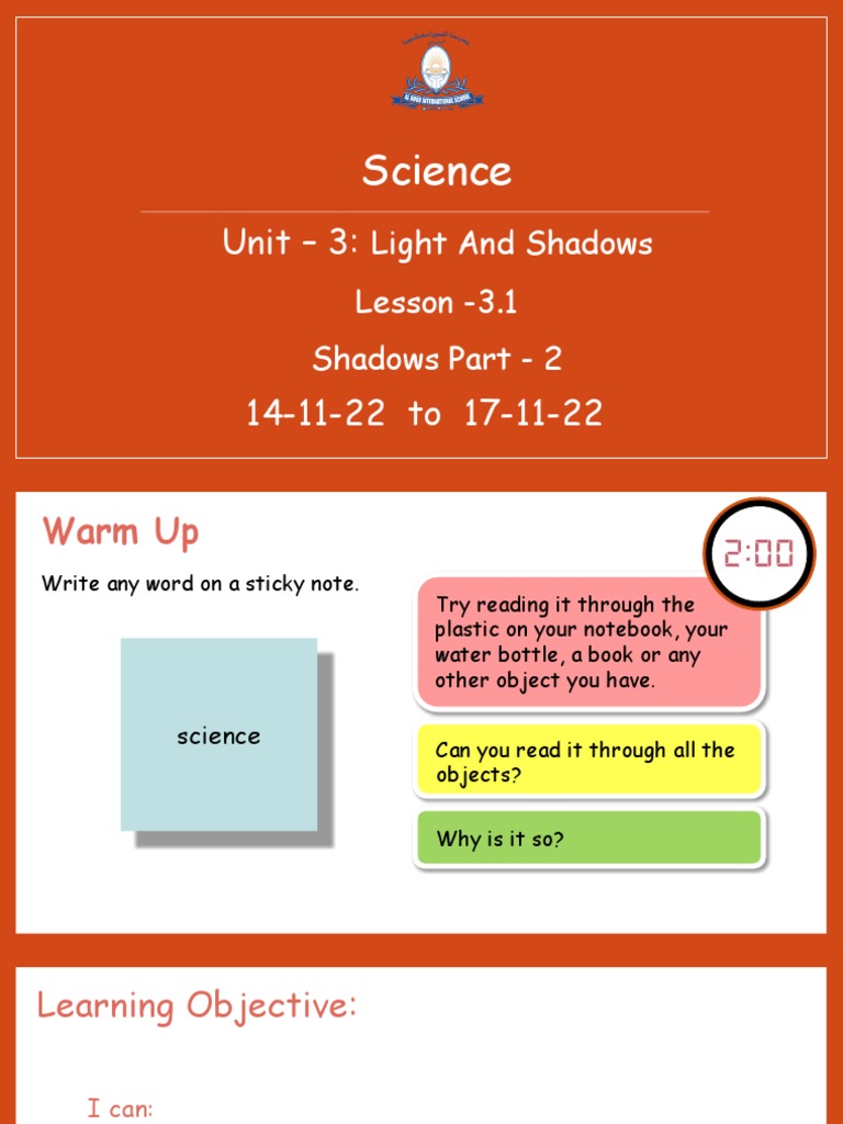 Shadows GC PPT Part 2 | PDF | Learning | Shadow