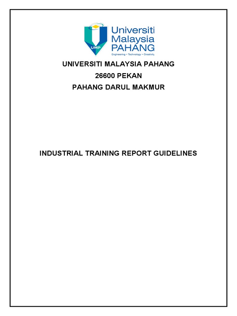Industrial Training Final Report Format | PDF | Art