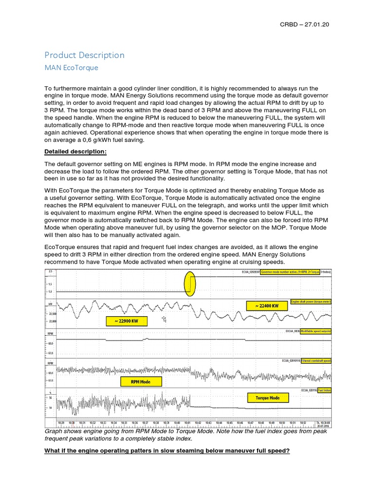 09.0 Product Description - MAN EcoTorque | PDF | Engines | Torque