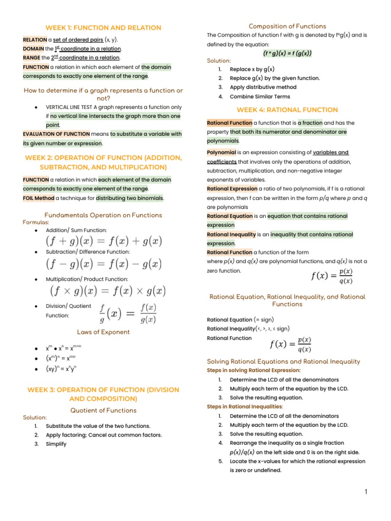 GM Reviewer Q1 | PDF | Polynomial | Function (Mathematics)