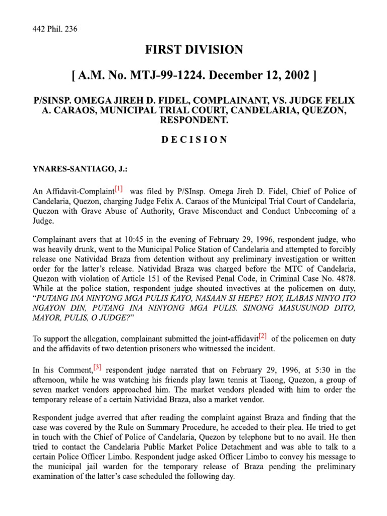 Fidel v. Caraos (2002) | PDF