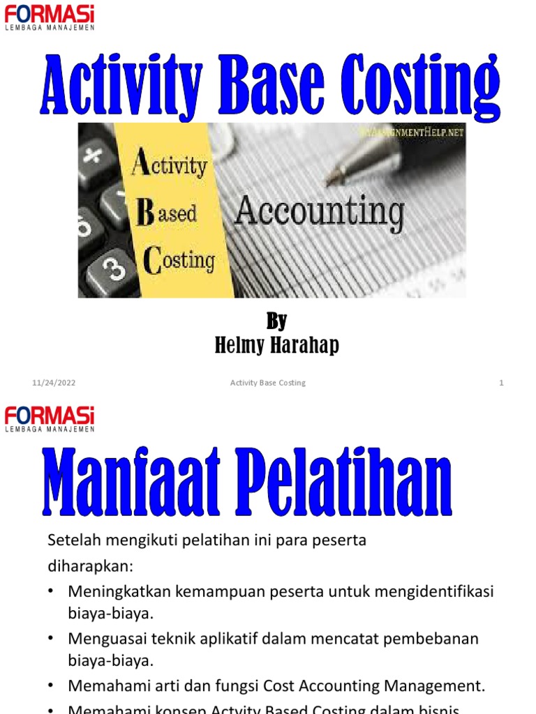 Materi Activity Base Costing | PDF