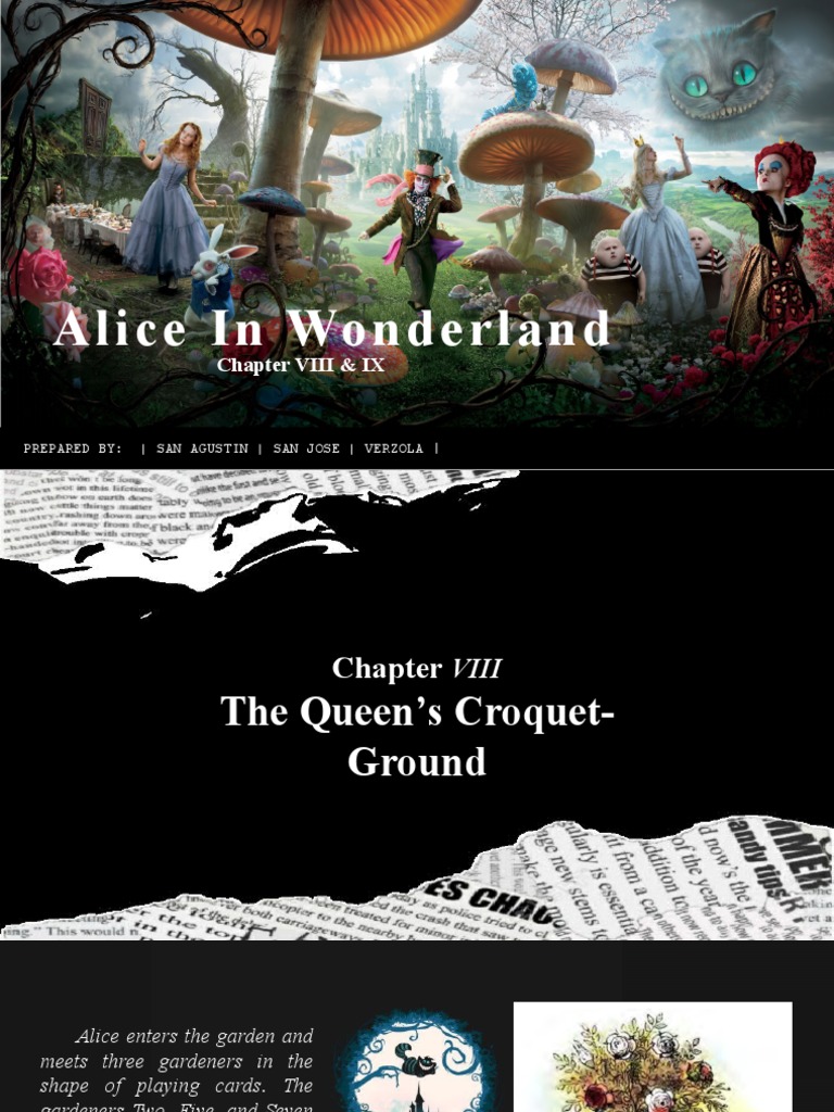 Alice in Wonderland - Chapter 8&9 | PDF | Alice's Adventures In Wonderland
