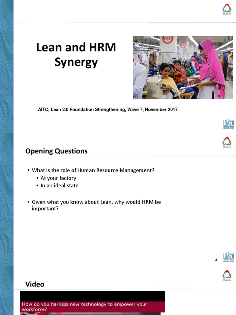 Lean HRM Synergy | PDF | Human Resource Management | Lean Manufacturing