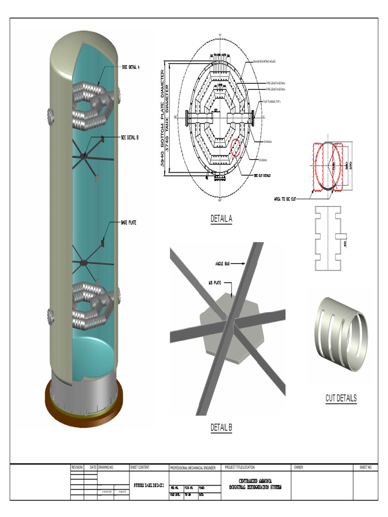 Buffer Tank-Layout2 | PDF | Mechanical Engineering | Manufactured Goods