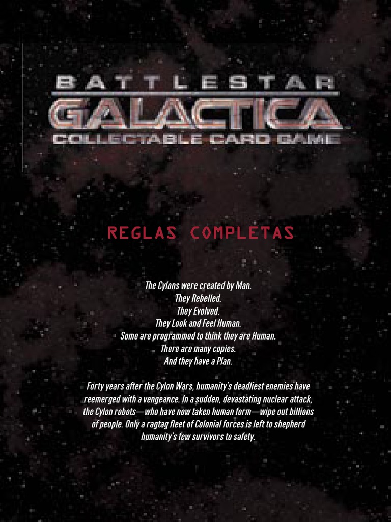 Battlestar Galactica - Rules - Complete | PDF | Battlestar Galactica ...