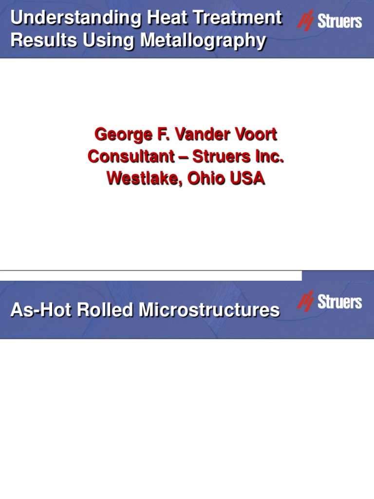 UnderstandingHeatTreat S | PDF | Steel | Heat Treating