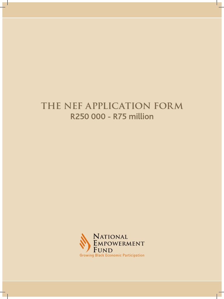 NEF Funding-Application-Forms | PDF | Dividend | Expense