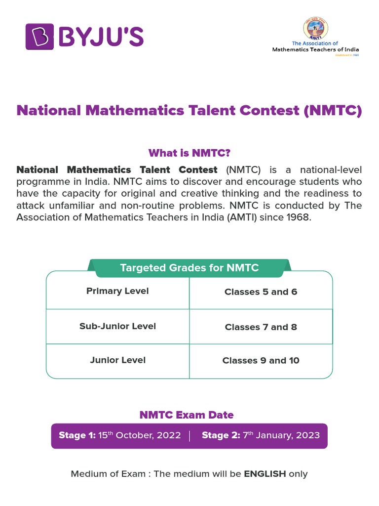 NMTC | PDF | Numbers | Abstract Algebra