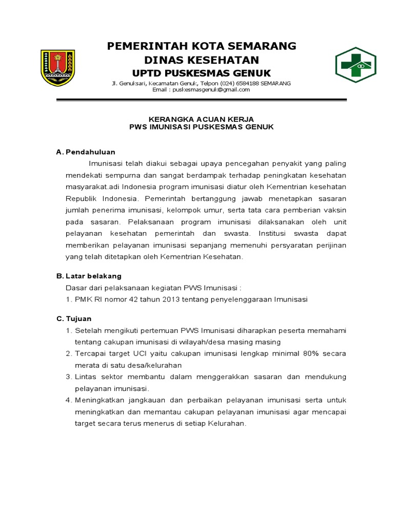 Kak PWS Imunisasi | PDF