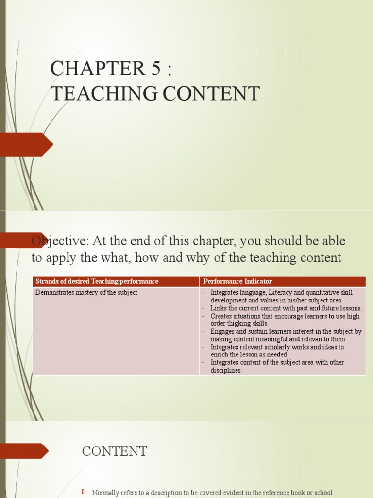 Chapter 5 | Download Free PDF | Teaching Method | Learning