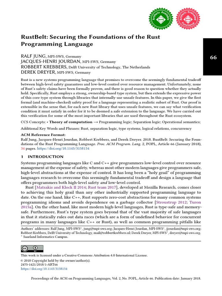 Popl18 p202 | PDF | Programming Language | Pointer (Computer Programming)