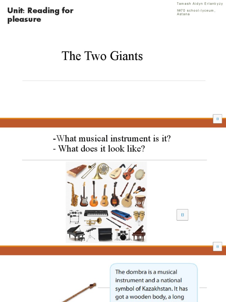 The Two Giants. Term 3 Week 6. Tamash A.E. | PDF