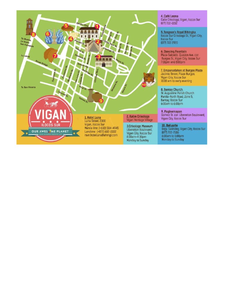 Vigan Map | PDF