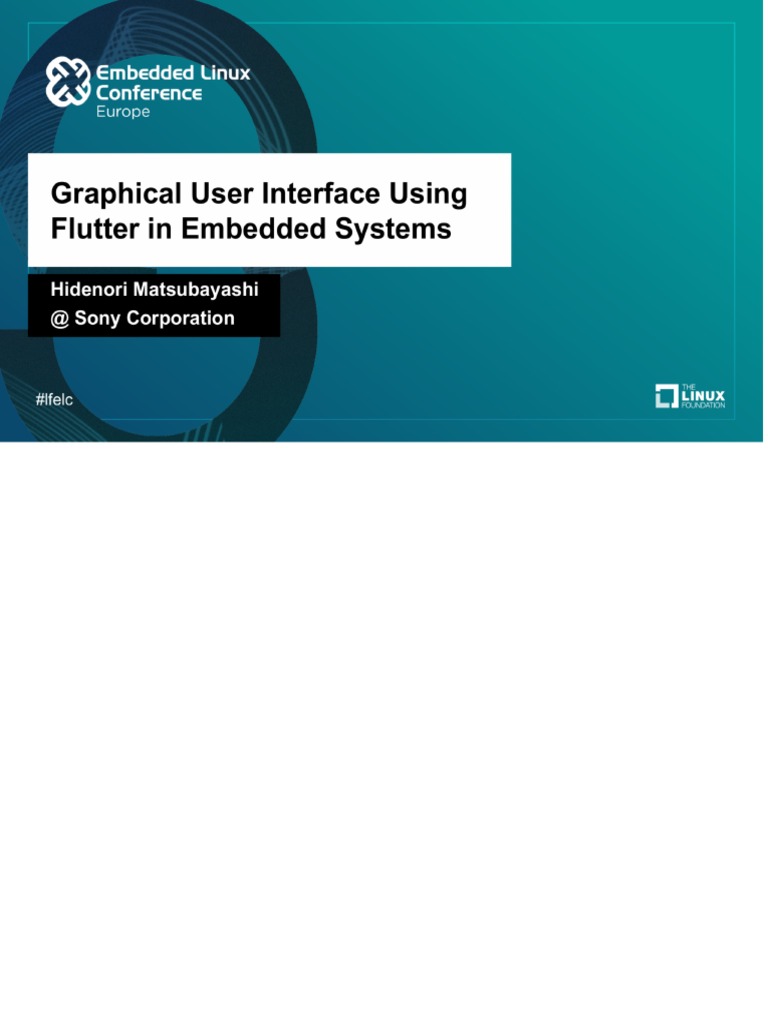 GUI in Flutter Using Wayland by Samsung Embedded | PDF