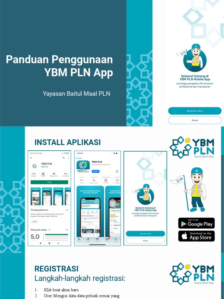Panduan Penggunaan Ybm PLN App: Yayasan Baitul Maal PLN | PDF | Bisnis | Hukum