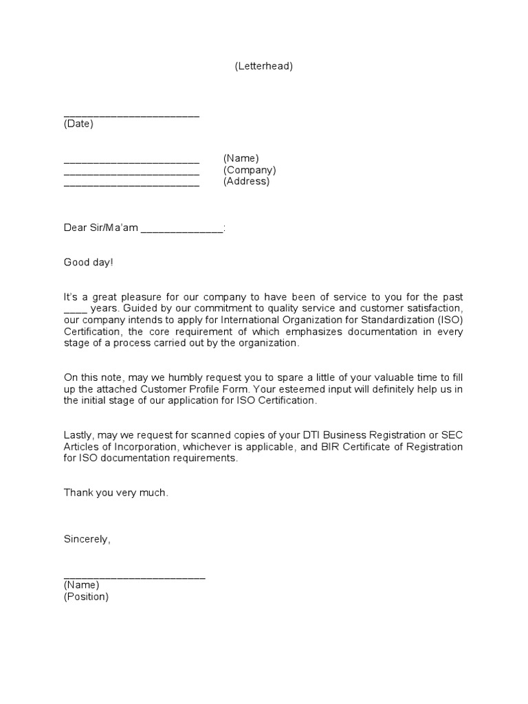 Letter To Clients | PDF