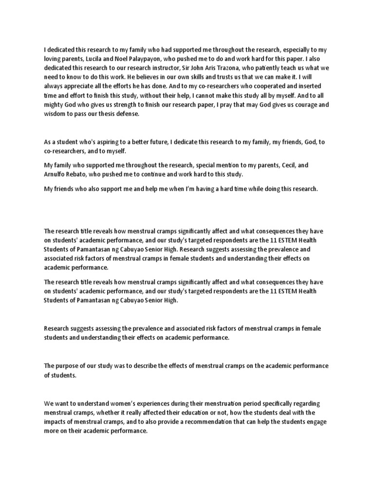 I Dedicated This Research To My Family Who Had Supported Me Throughout ...