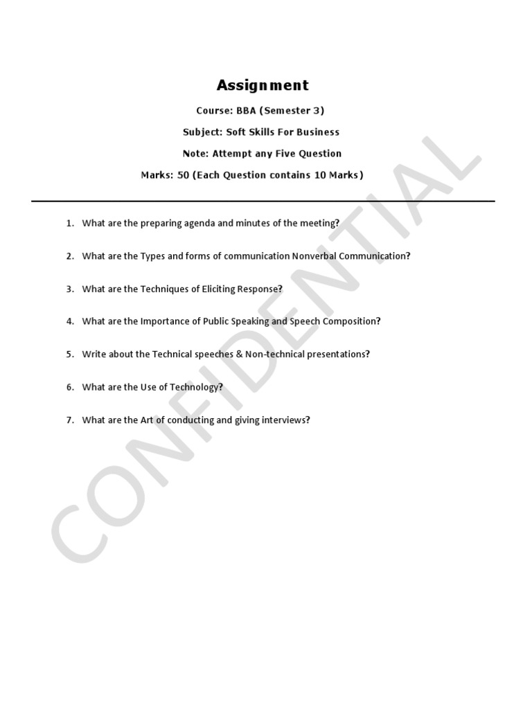 Soft Skills For Business | PDF