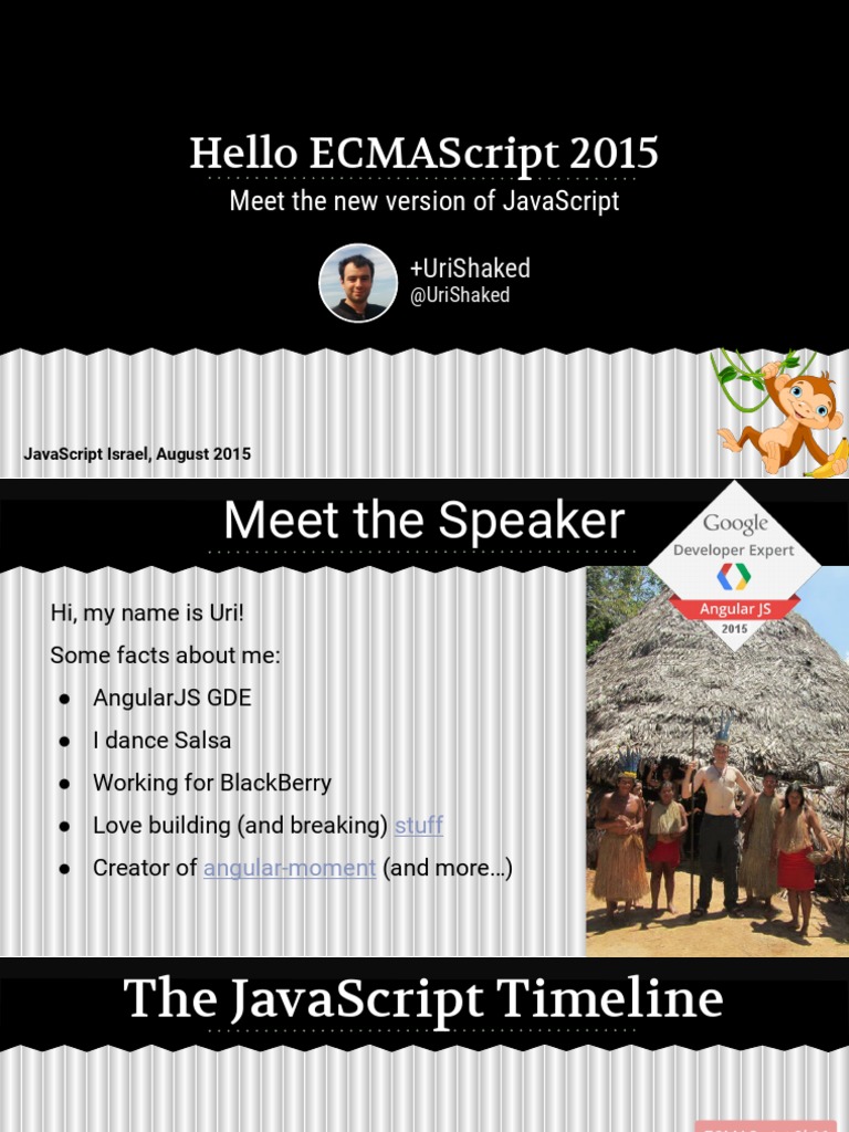 Hello Ecmascript 2015 Presentation Pdf Java Script Constructor Object Oriented Programming 