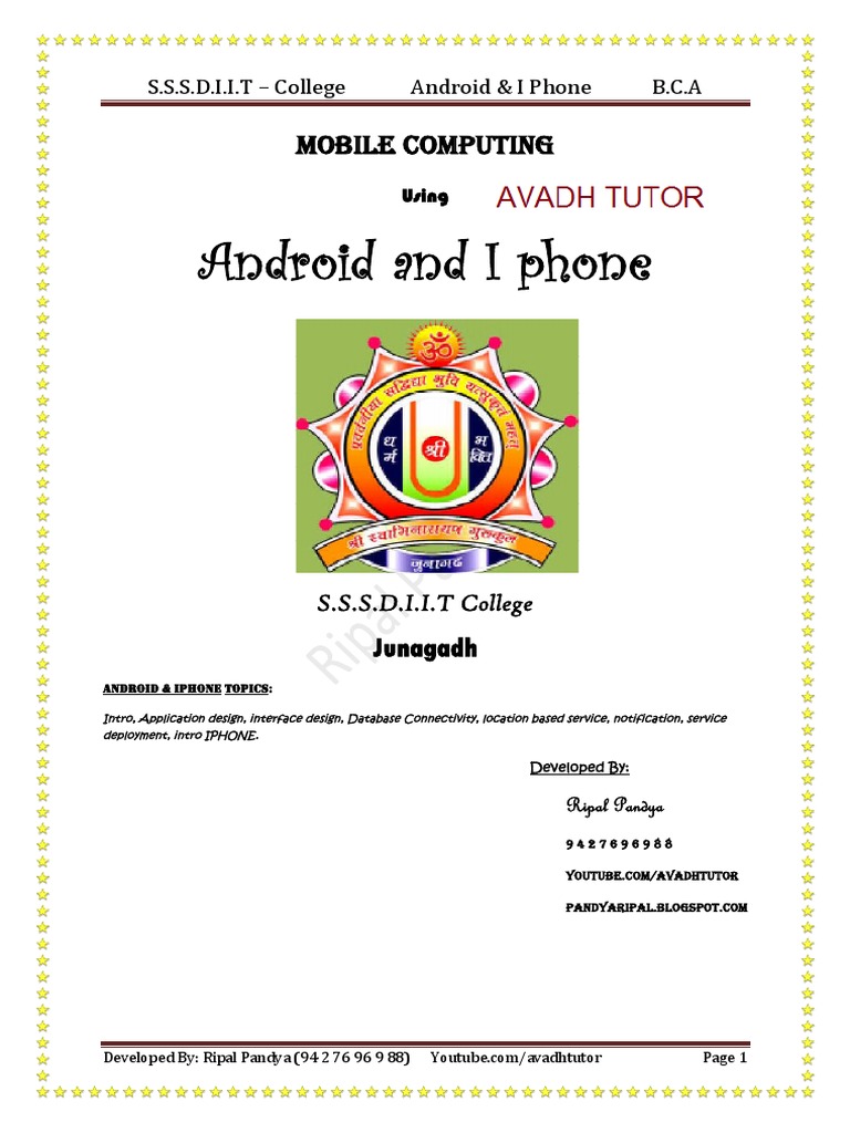 Android Pdf Android Operating System Eclipse Software