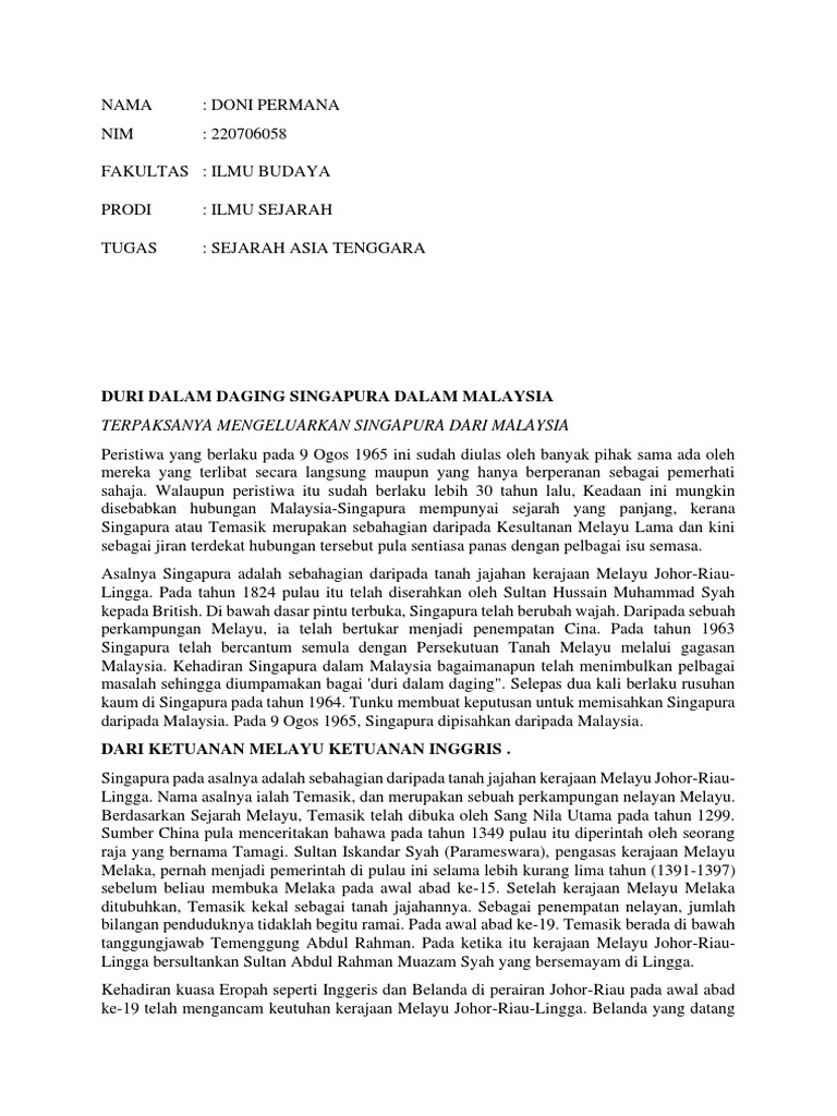 Duri Dalam Daging 1 | PDF