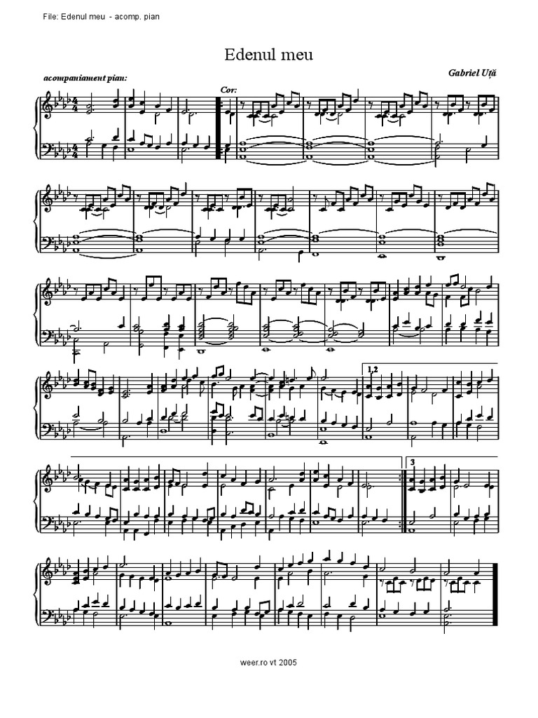 Edenul Meu - Acomp | PDF