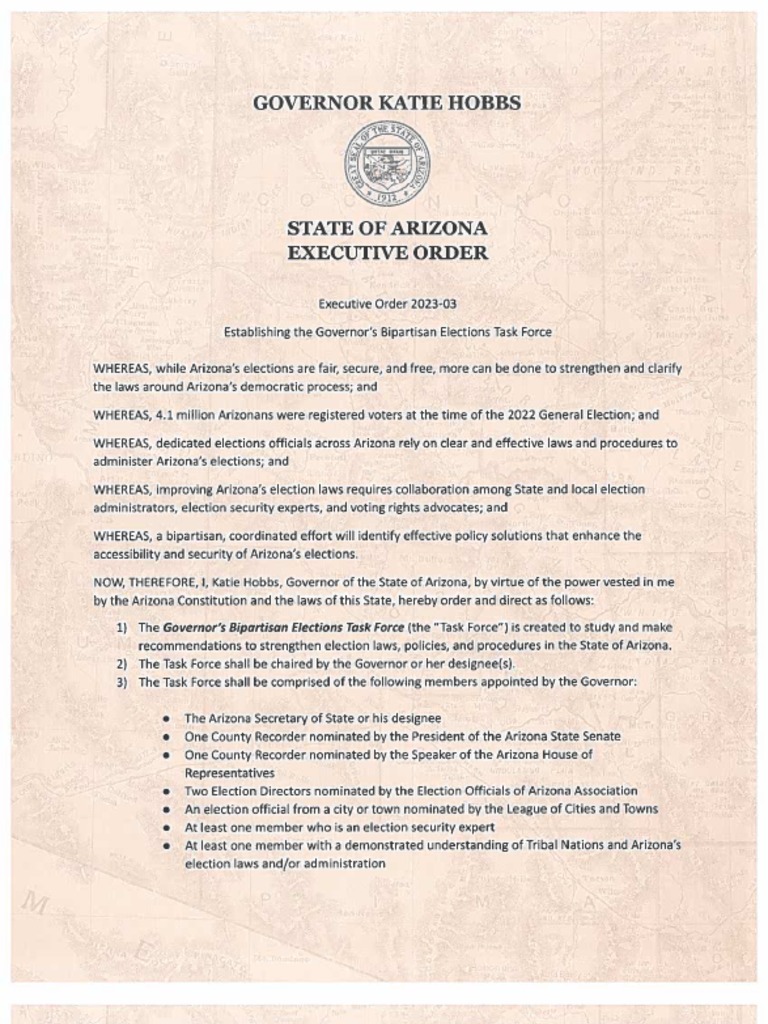 Katie Hobbs Elections Task Force | PDF