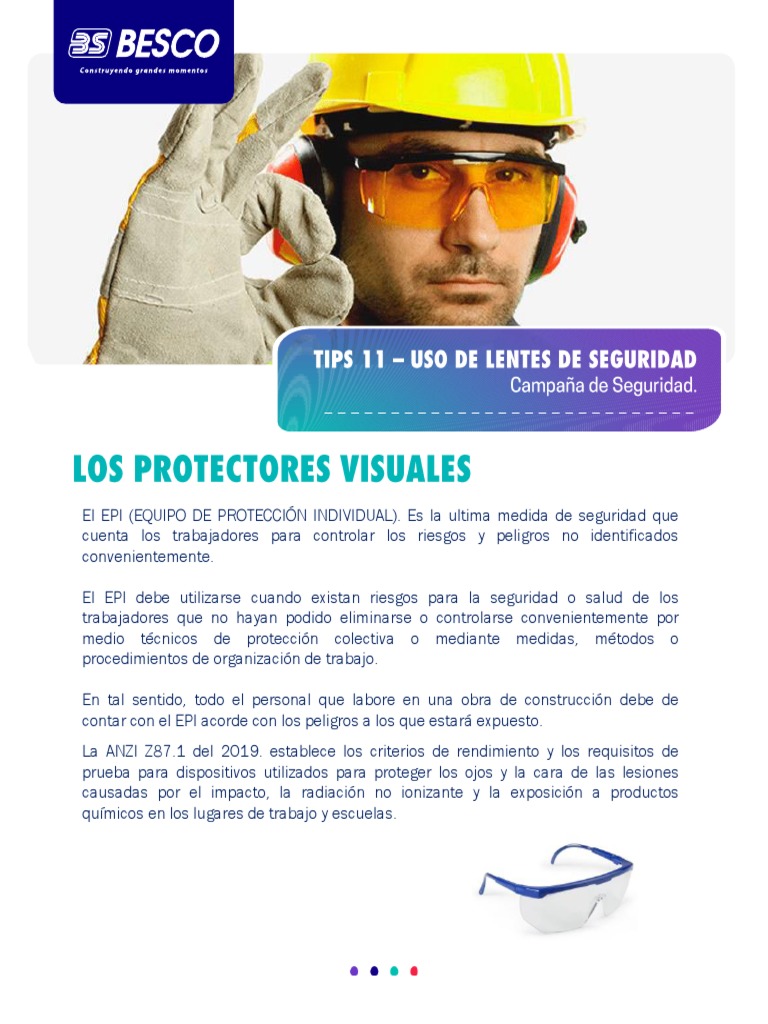 Afiche De Gafas De Seguridad De Laboratorio Optimundo | Óptica