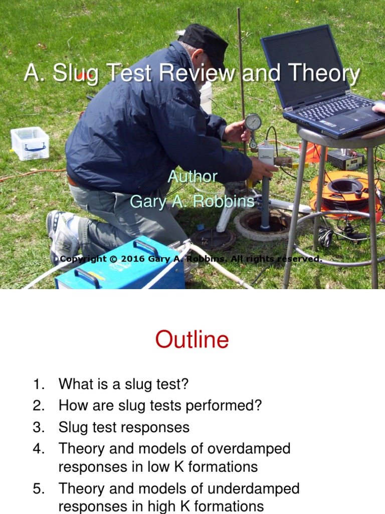A-Slug Test Review and Theoryf | PDF | Damping | Quantity