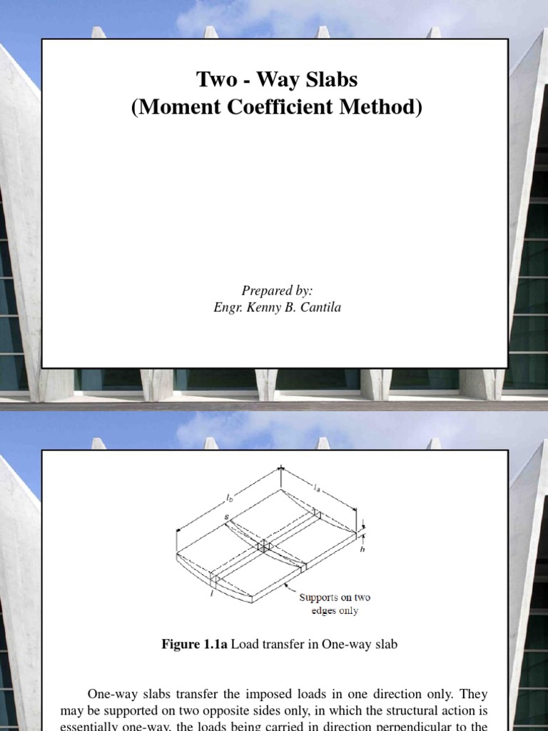 Topic 7 - Two Way Slabs | PDF | Bending | Beam (Structure)