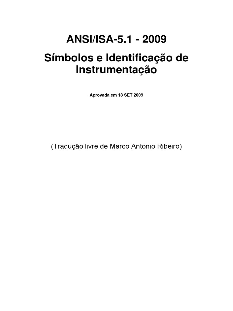 Ansi Isa 5.1-2009 - PT-BR | PDF | Rede de computadores | Engenharia da ...