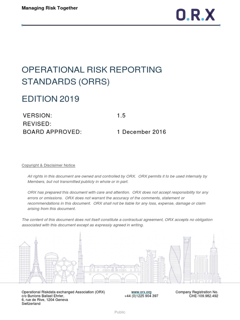 Banking Operational Risk Reporting Standards | Download Free PDF ...