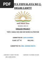 CBSE Class XII English Project Guide | PDF | Social Science