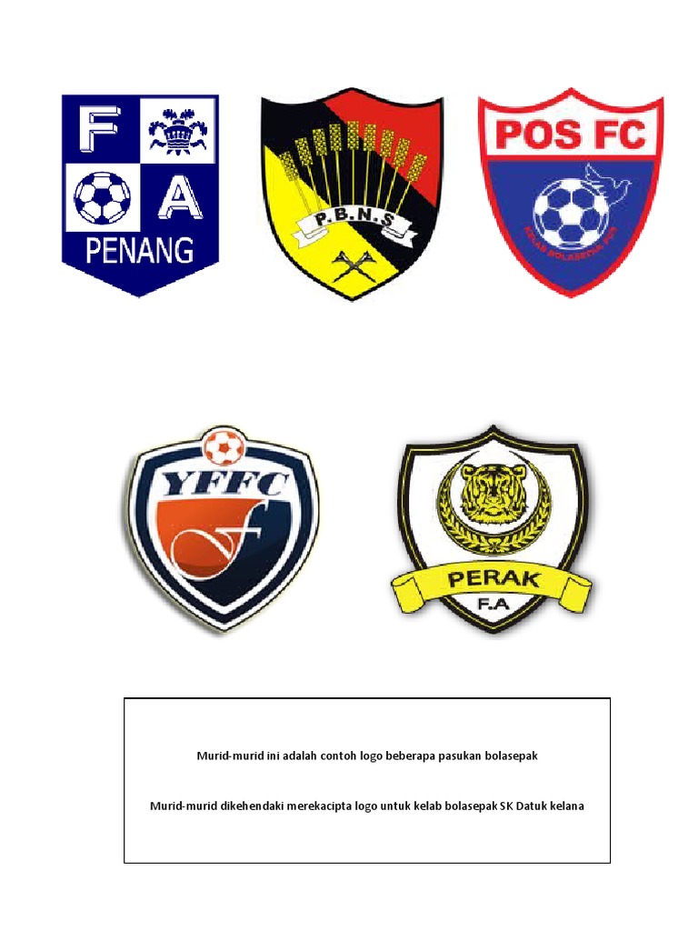 Contoh Reka Logo Kelab Bolasepak | PDF