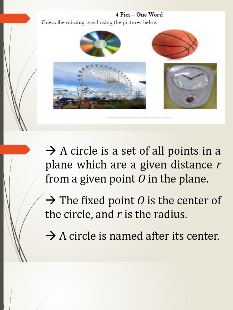 Lesson 6 - Circle (Parts of The Circle) | PDF