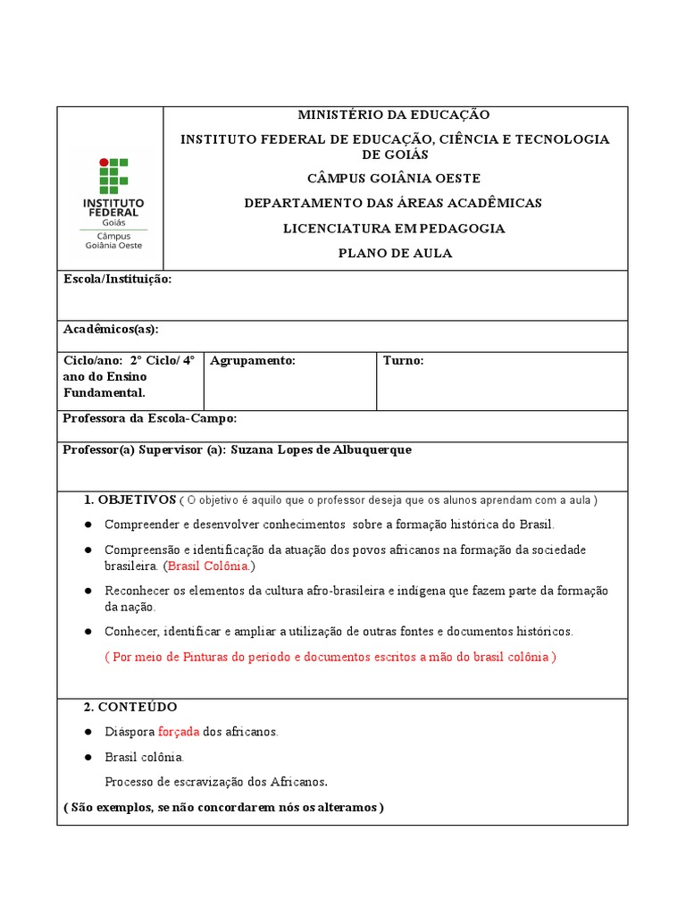 Do Ens. Fund. Plano de Aul | PDF | Ciências Sociais | Estudos de Línguas Estrangeiras