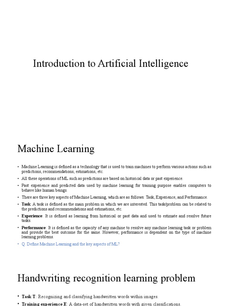 Aiml Mca | PDF | Machine Learning | Statistical Classification