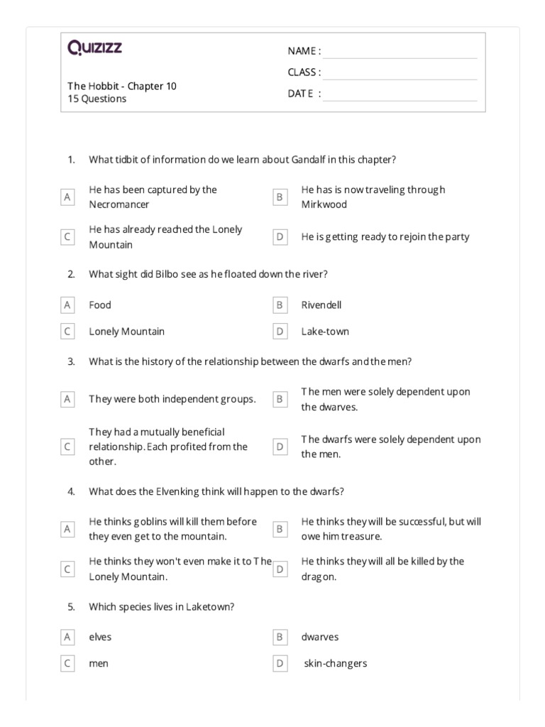 The Hobbit - Chapter 10 | PDF | Bilbo Baggins | Fantasy Worlds