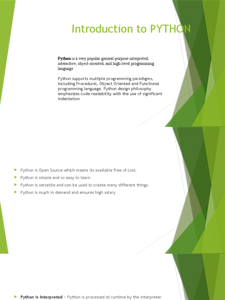 Introduction To Python Pdf Class Computer Programming Programming 1842