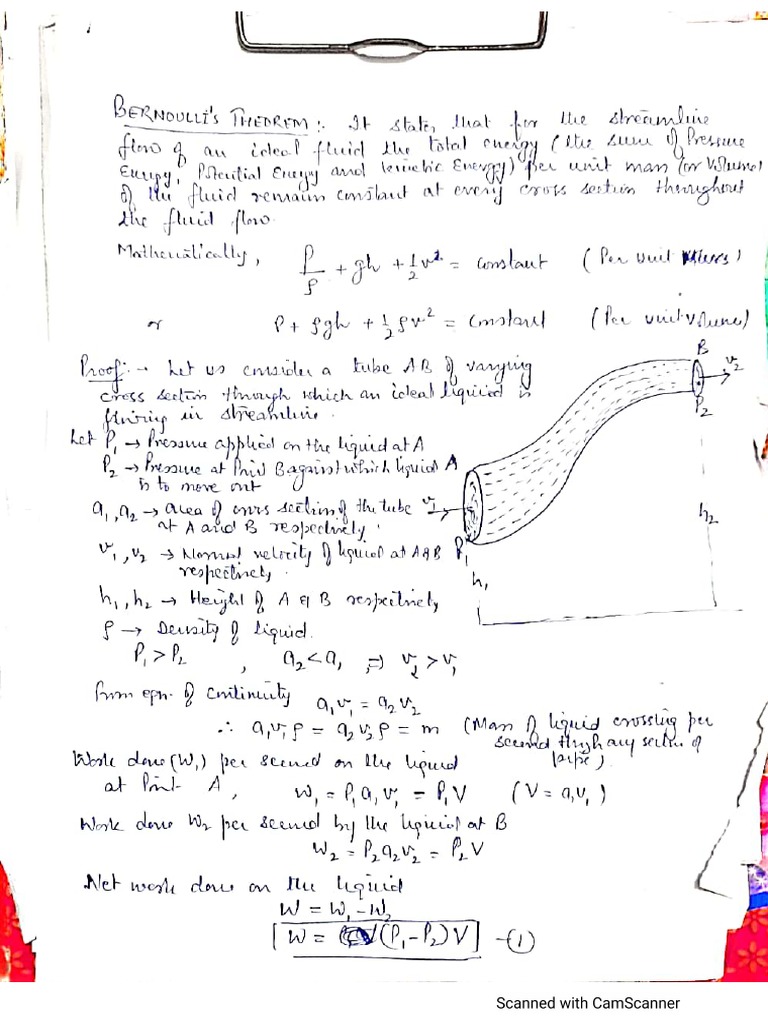 Bernoulli's Theorem | PDF