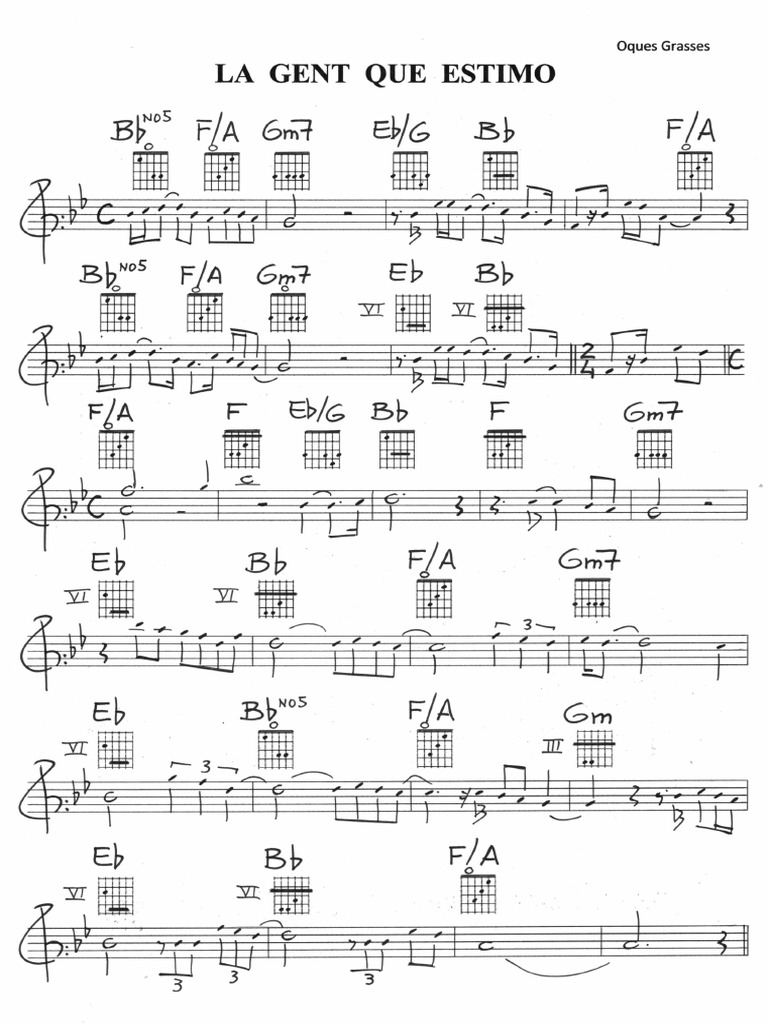 La Gent Que Estimo - I | PDF