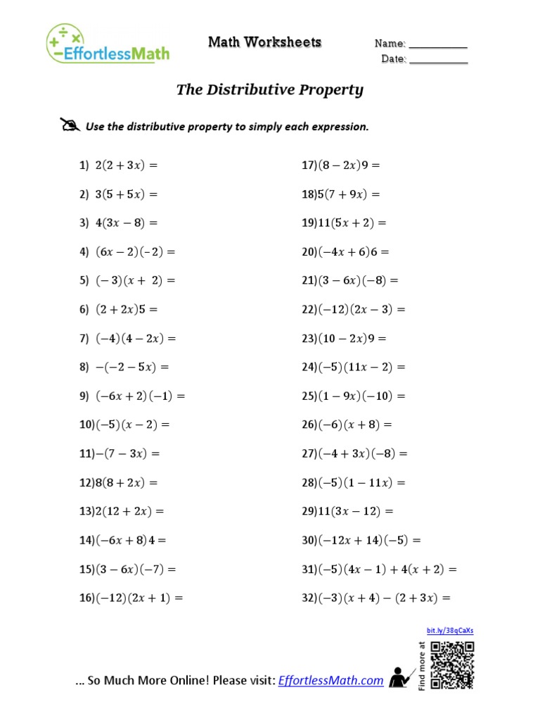 The Distributive Property | PDF